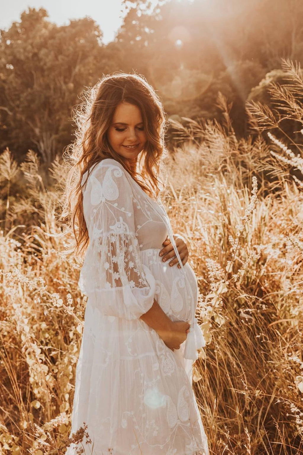 Sacred Bundle Tallulah Lace Maxi Dress - Hire Now - Mama Rentals